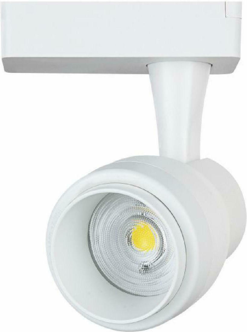 Liper Μονό Σποτ με Ενσωματωμένο LED και Φυσικό Φως σε Λευκό Χρώμα 15W ...