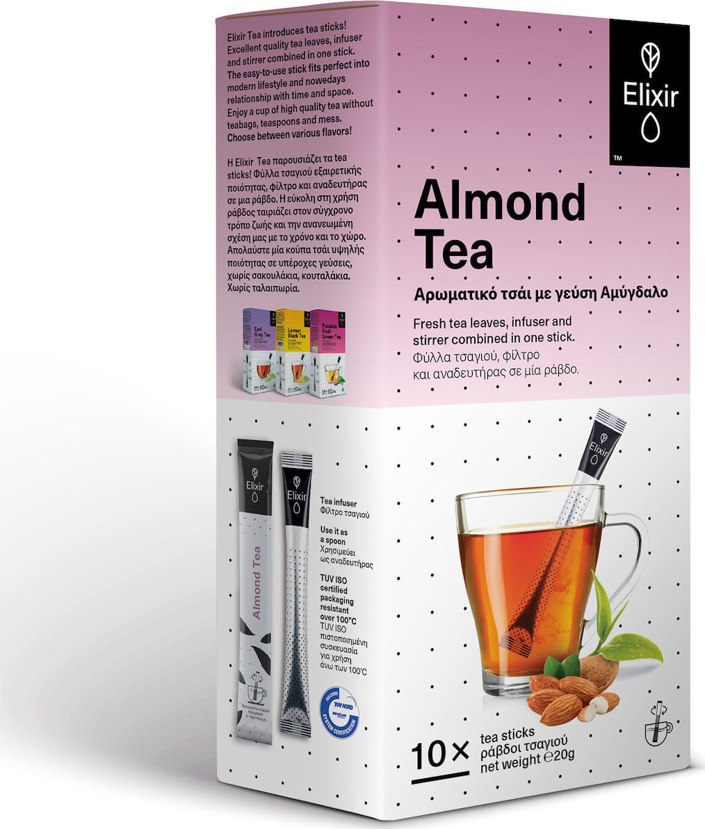 Elixir Μαύρο Τσάι Almond 10 Φακελάκια 20gr | Skroutz.gr