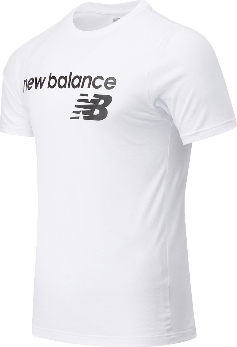 New Balance Essentials Graphic Ανδρικό T-shirt Λευκό με Λογότυπο ...