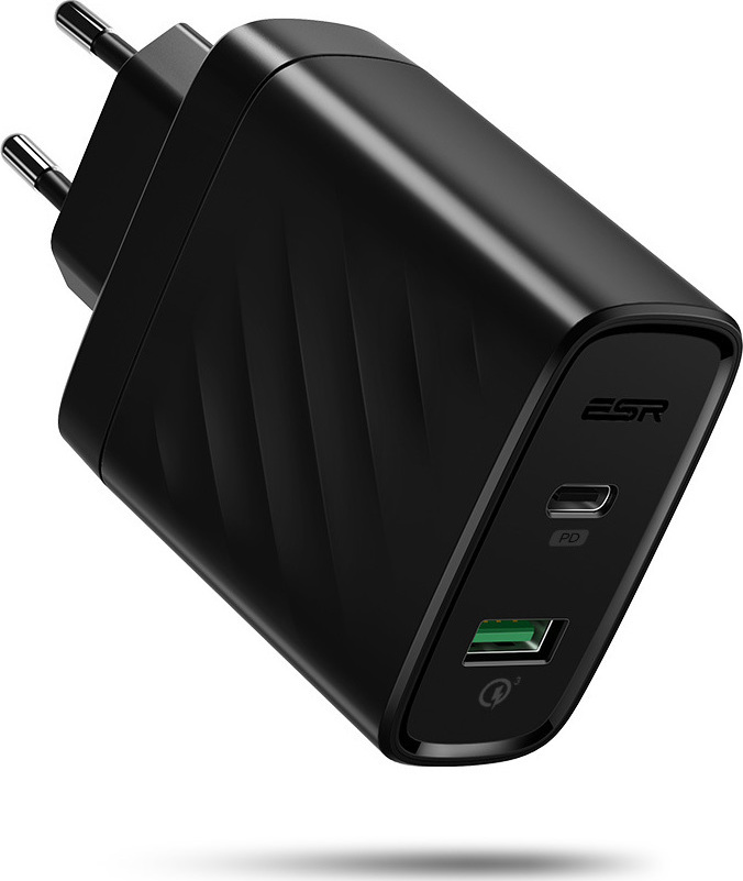 ESR Φορτιστής Χωρίς Καλώδιο με Θύρα USB-A και Θύρα USB-C 36W Quick ...