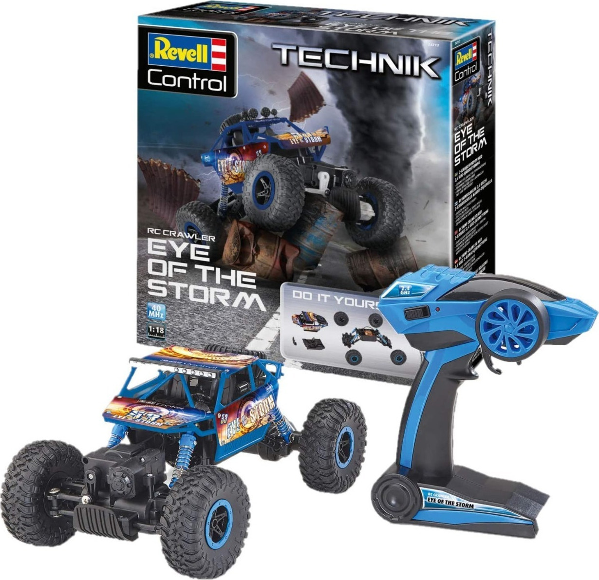 Revell Control Eye Storm Off-Road DIY 2.4GHz Remote Controlled Car Blue ...