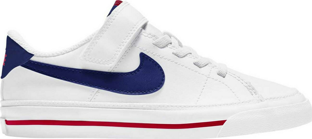 Nike Παιδικά Sneakers Court Legacy TDV White / University Red / Deep ...