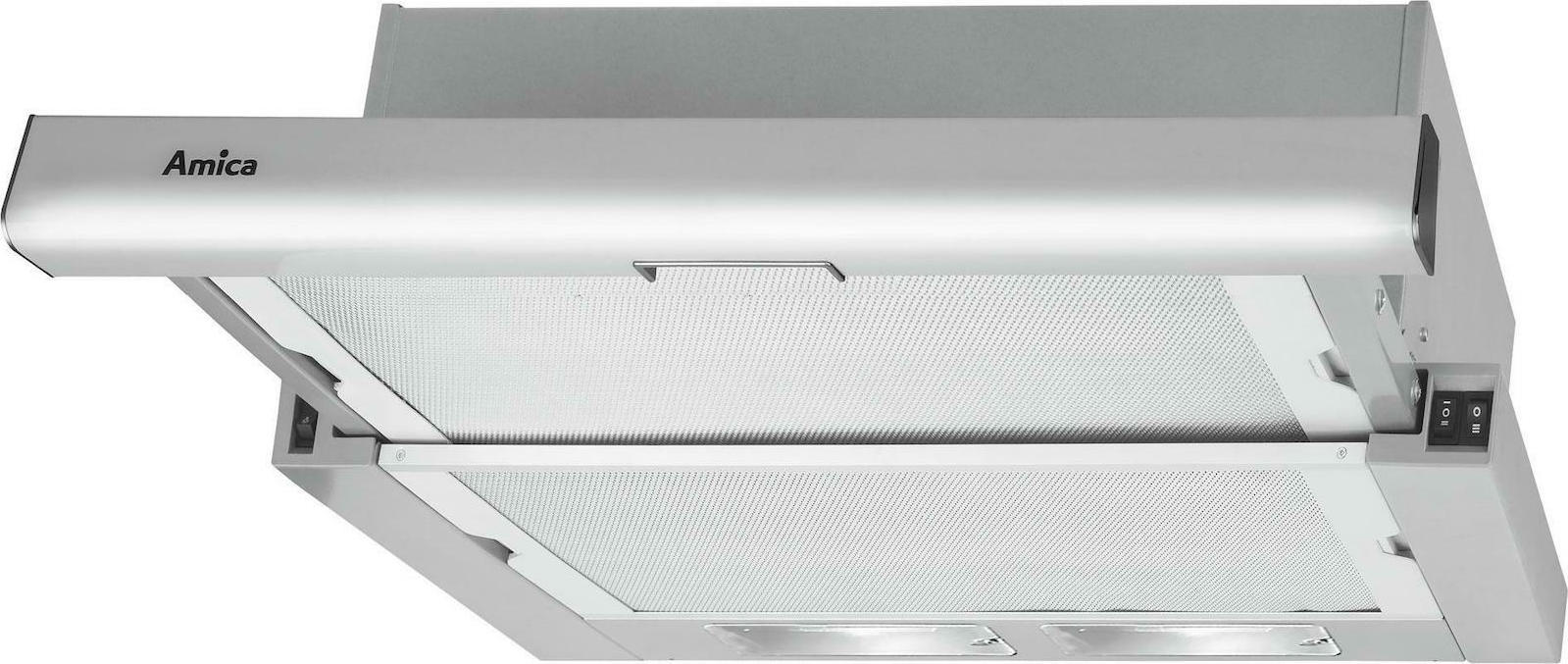 Amica OTS6234I Συρόμενος Απορροφητήρας 60cm Inox | Skroutz.gr