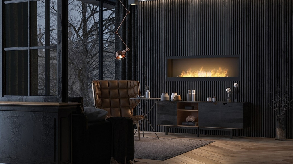 Infire Inside 1500 Επιτοίχιο Τζάκι Βιοαιθανόλης Εσωτερικού Χώρου 150x22x50cm | Skroutz.gr