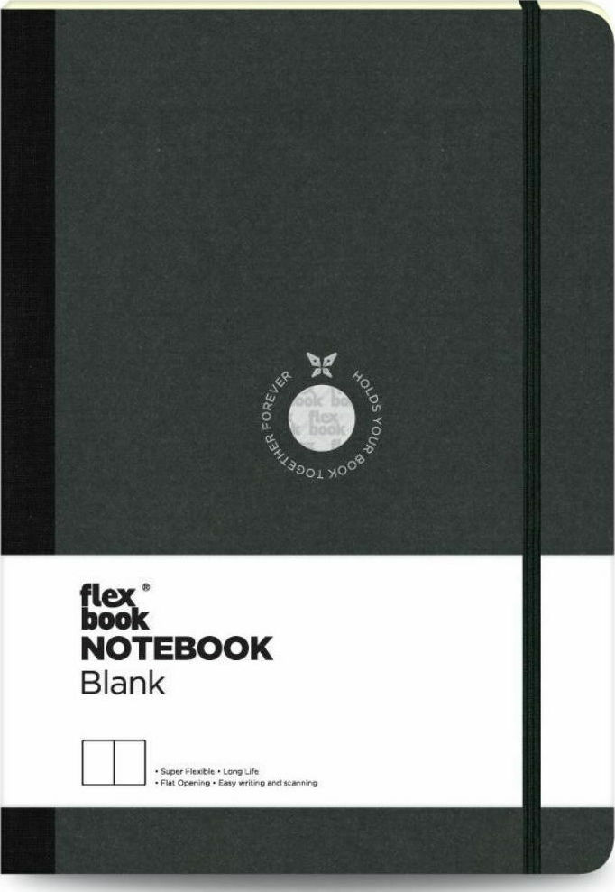 The Writing Fields Σημειωματάριο B5 με Λευκές Σελίδες και Λάστιχο Global | Skroutz.gr