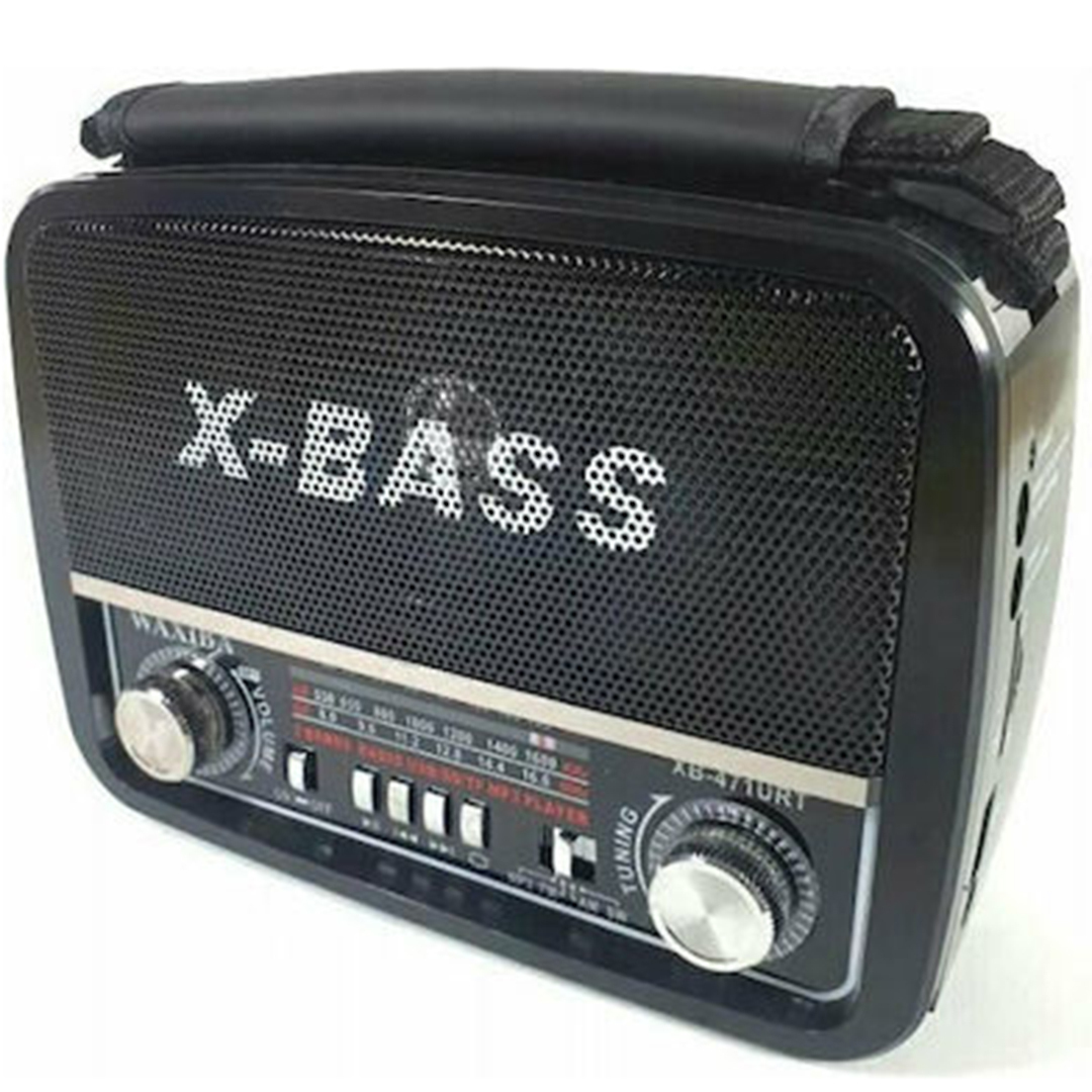 Waxiba XB-471URT Φορητό Ραδιόφωνο Μπαταρίας με USB Μαύρο | Skroutz.gr