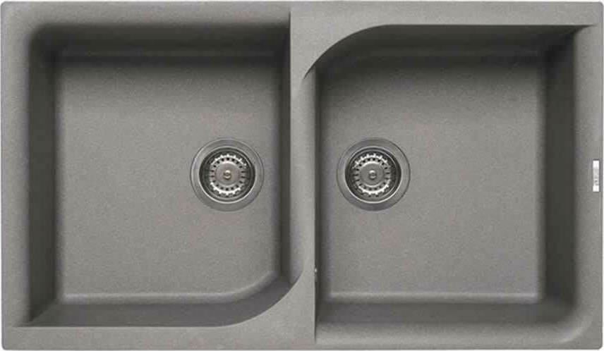 Elleci Ego 450 Metaltek LME45073 Ένθετος Νεροχύτης από Συνθετικό Γρανίτη Μ86xΠ50cm Titanium ...