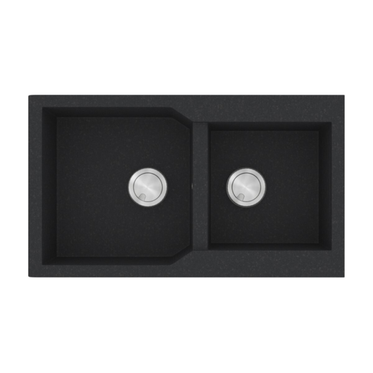 Sanitec Ultra Granite 804 Ένθετος Νεροχύτης Αριστερός από Συνθετικό ...