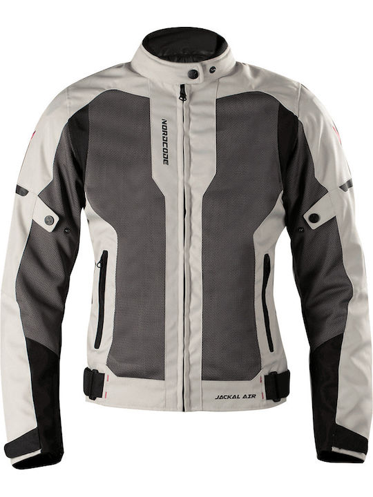 Nordcode Jackal Air Lady Καλοκαιρινό Γυναικείο Μπουφάν Μηχανής Αδιάβροχο Grey NOR000JAC220 ...