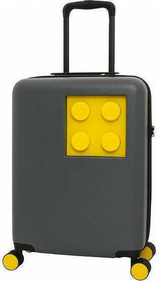 Lego Trolley Small Brick 2x2 Βαλίτσα Ταξιδίου Καμπίνας Σκληρή Γκρι με 4 ...