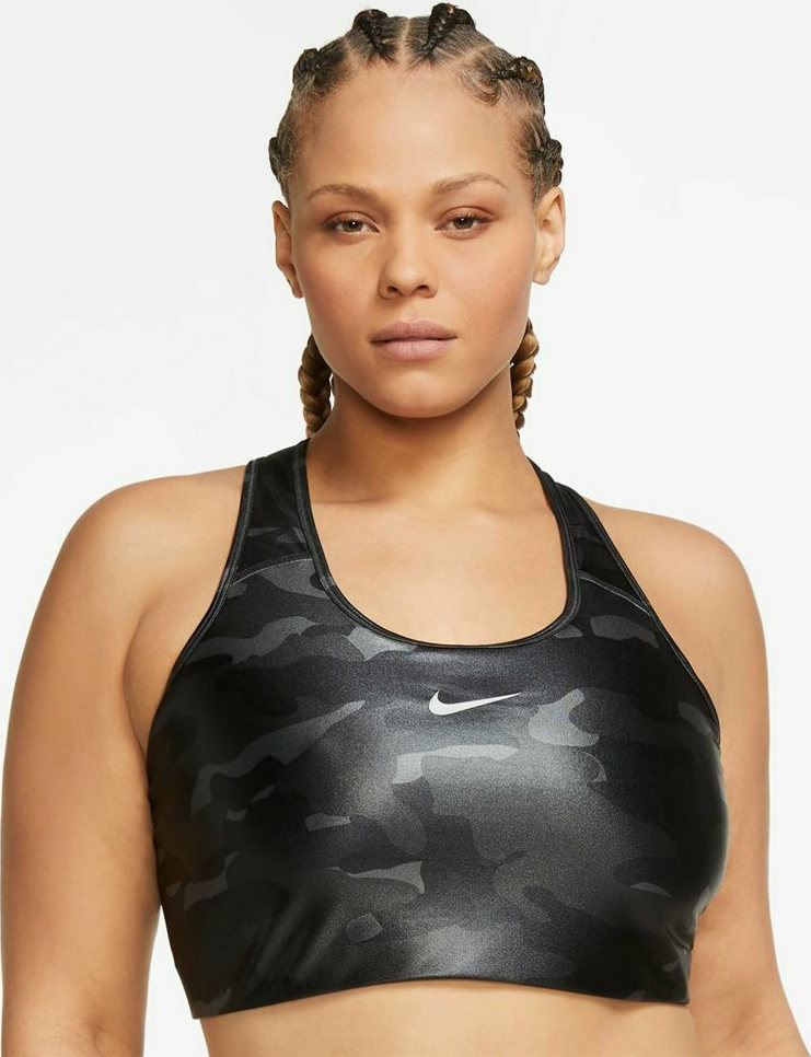 Nike Dri-Fit Swoosh Γυναικείο Αθλητικό Μπουστάκι Μαύρο DD1059-084 | Skroutz.gr