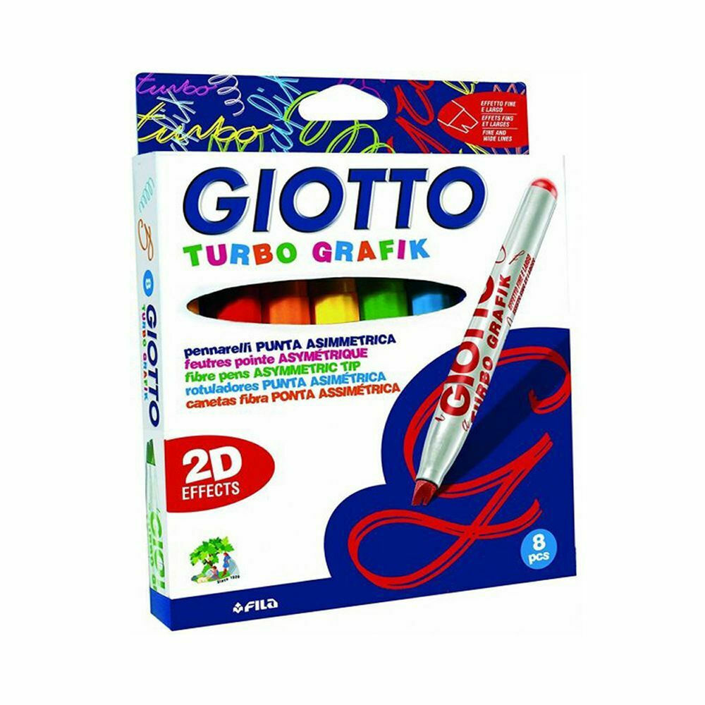 Giotto Turbo Grafik 2d Effects Drawing Markers in 8 Colours | Skroutz.cy