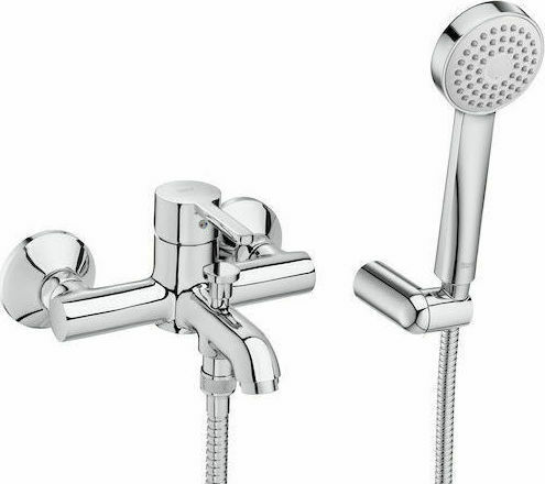 Roca Carelia A5A018AC0K Αναμεικτική Μπαταρία Μπανιέρας Πλήρες Σετ Ασημί ...
