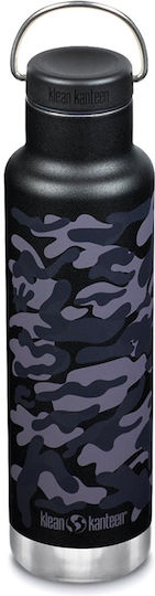 Klean Kanteen Insulated Μπουκάλι Θερμός Ανοξείδωτο BPA Free 590ml Μαύρο ...