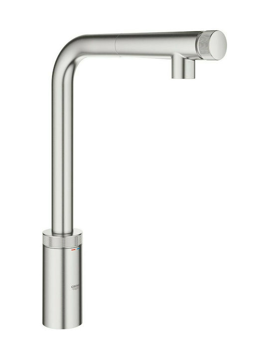 Grohe Allure L 32146001 Αναμεικτική Μπαταρία Νιπτήρα Ψηλή Ασημί ...