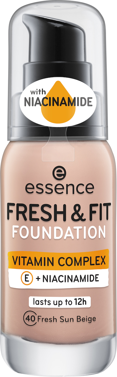 Essence Fresh & Fit Vitamin Complex Liquid Make Up 40 Fresh Sun Beige ...