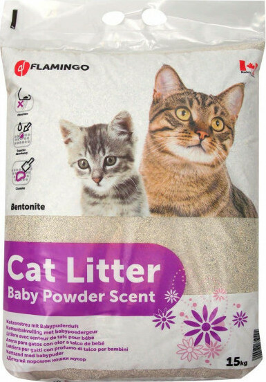 Cat Litter Baby Powder Scent 15kg - Skroutz.gr