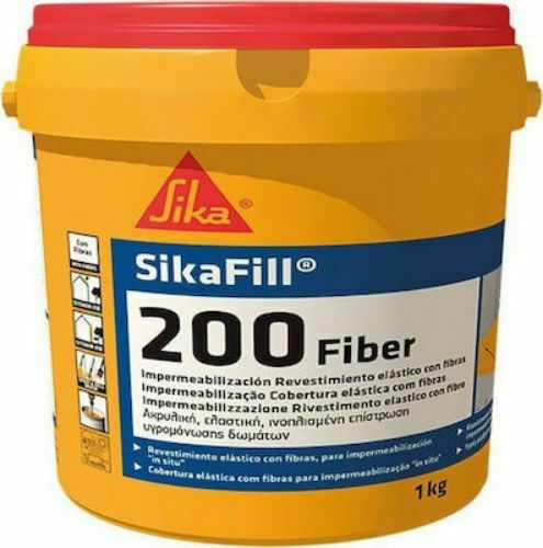 Sika Sikafill 200 Fibras Επαλειφόμενο Στεγανωτικό 1kg Κεραμιδί | Skroutz.gr