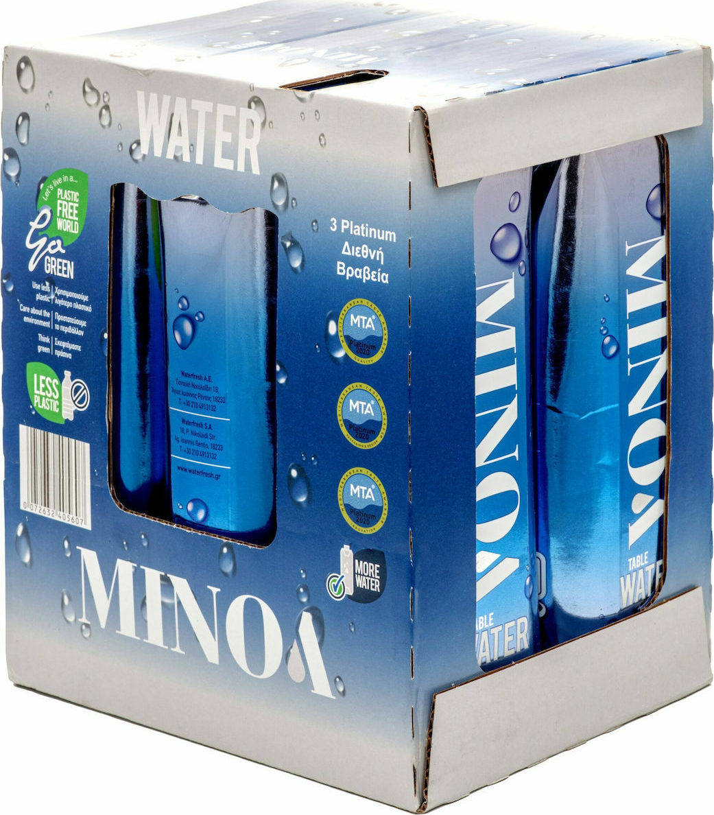 Minoa Water Επιτραπέζιο Νερό 6x1lt | Skroutz.gr