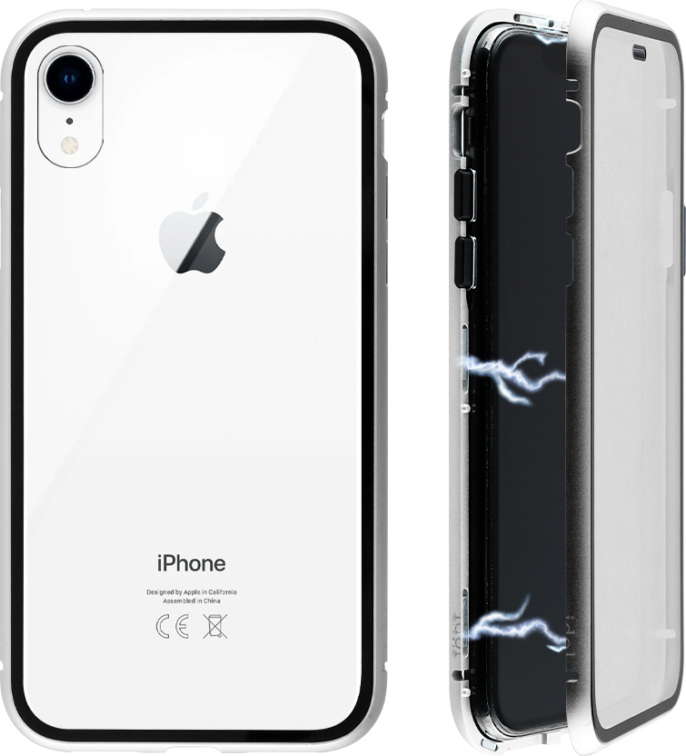 Idol 1991 Magnetic Metal Frame 360 Full Cover Μεταλλική Ασημί (iPhone ...