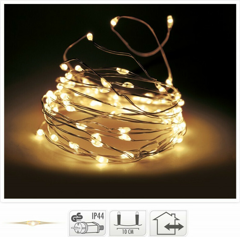 120 Λαμπάκια LED Θερμό Λευκό σε Σειρά 306712 JK Home Decoration ...