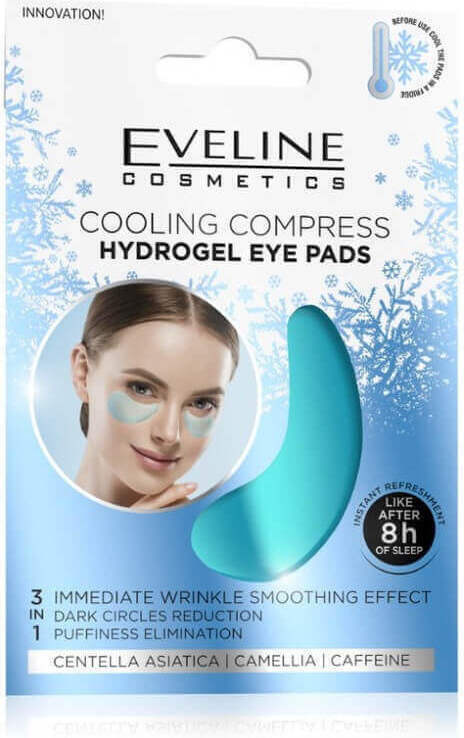 Eveline Cooling Compress Hydrogel Μάσκα Ματιών για Ενυδάτωση 2τμχ ...