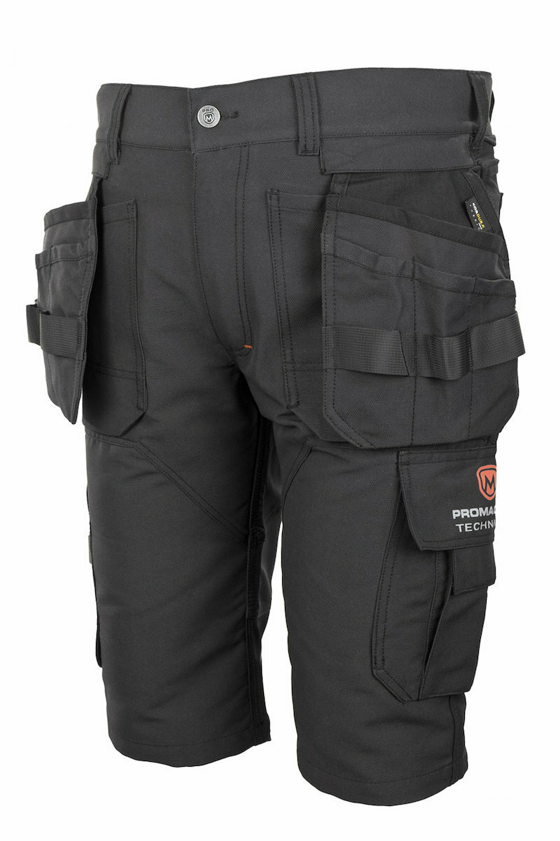 Promacher Erebos Βερμούδα Εργασίας Μαύρη | Skroutz.gr