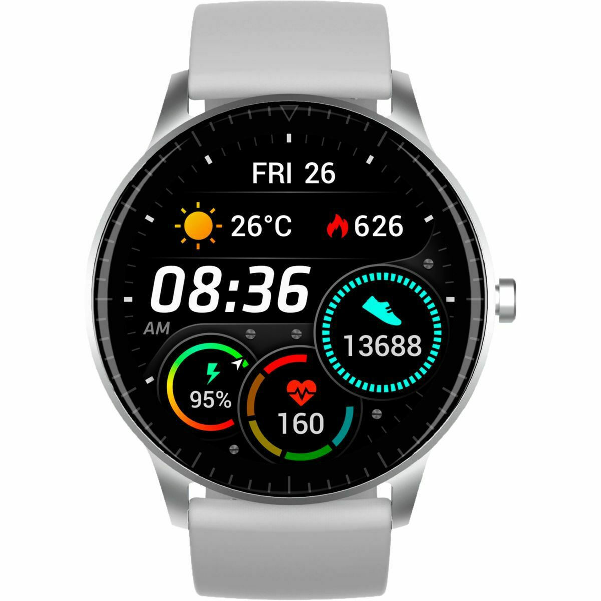 Denver SW-173 Smartwatch με Παλμογράφο (Γκρι) | Skroutz.gr