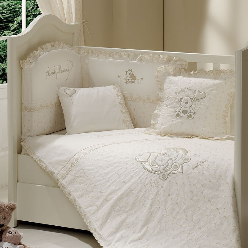 Funna Baby Σετ Κούνιας Lovely Bear 3τμχ Cream 4212 | Skroutz.gr