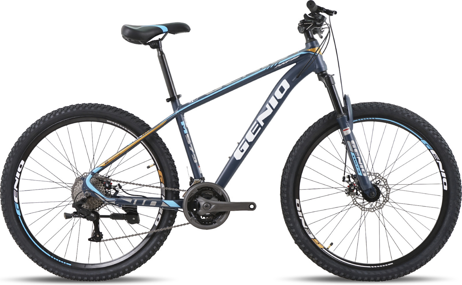 Genio M573 27.5" Μπλε Mountain Bike με 27 Ταχύτητες και Υδραυλικά ...
