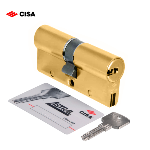 Cisa Astral S Αφαλός για Τοποθέτηση σε Κλειδαριά 40-40mm σε Χρυσό Χρώμα ...