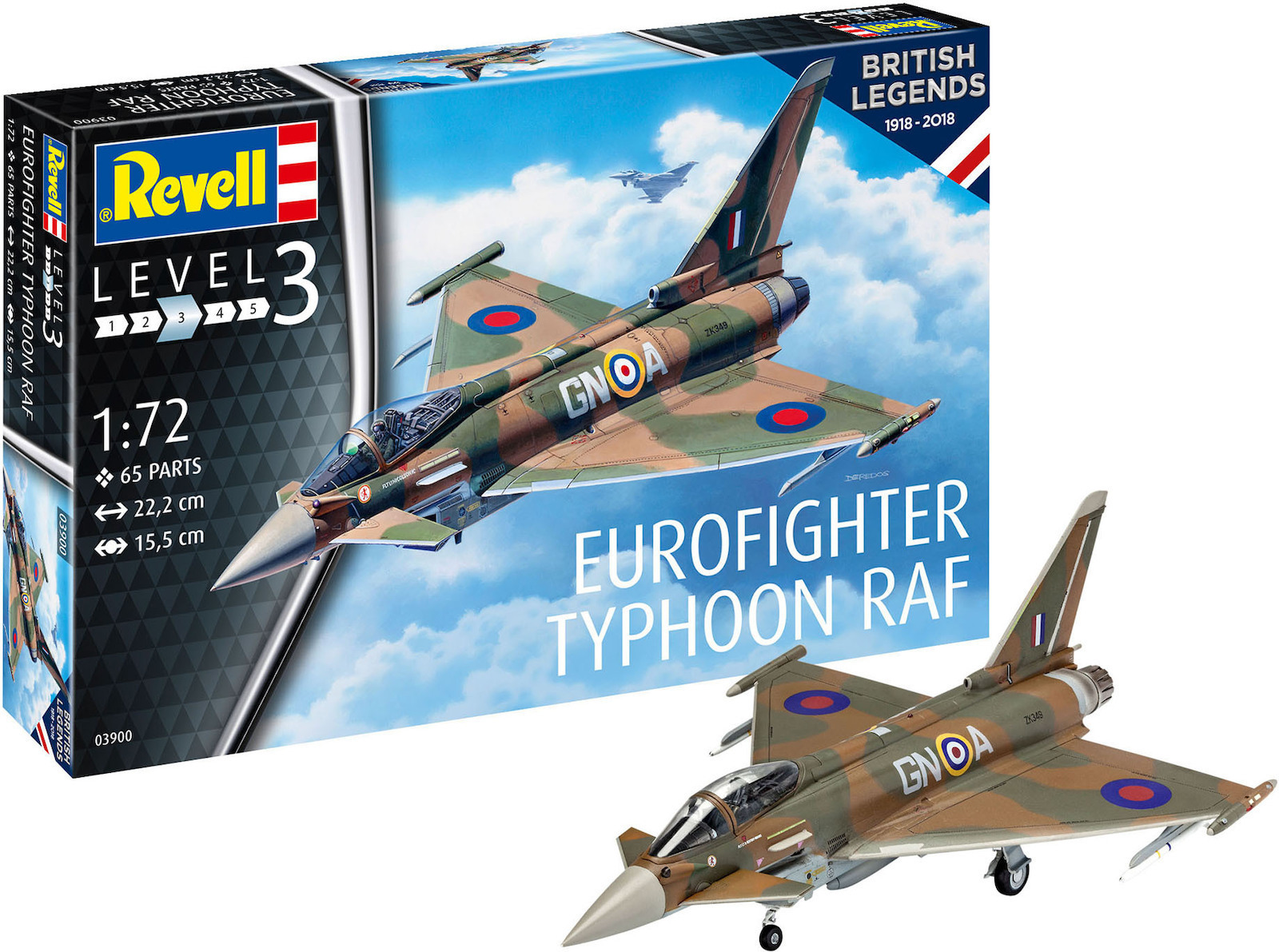 Revell 100th Anniversary Royal Air Force 100 Years RAF: Eurofighter ...