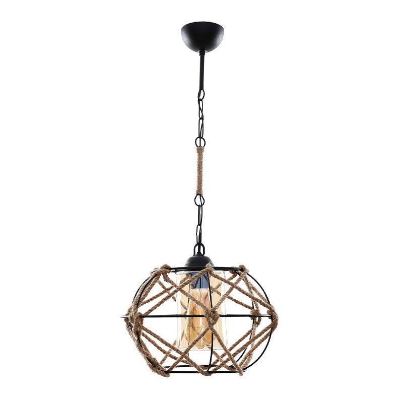 Megapap Eileen Μοντέρνο Κρεμαστό Φωτιστικό Μονόφωτο με Σχοινί και Ντουί ...