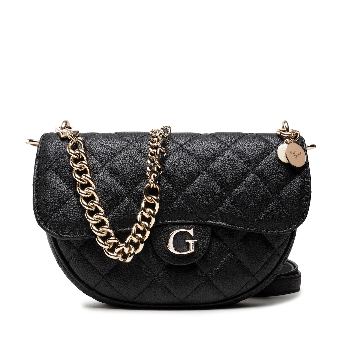 Guess Gillian HWQG8394210 Γυναικεία Flap Bag 'Ωμου Μαύρη HWQG839421 ...
