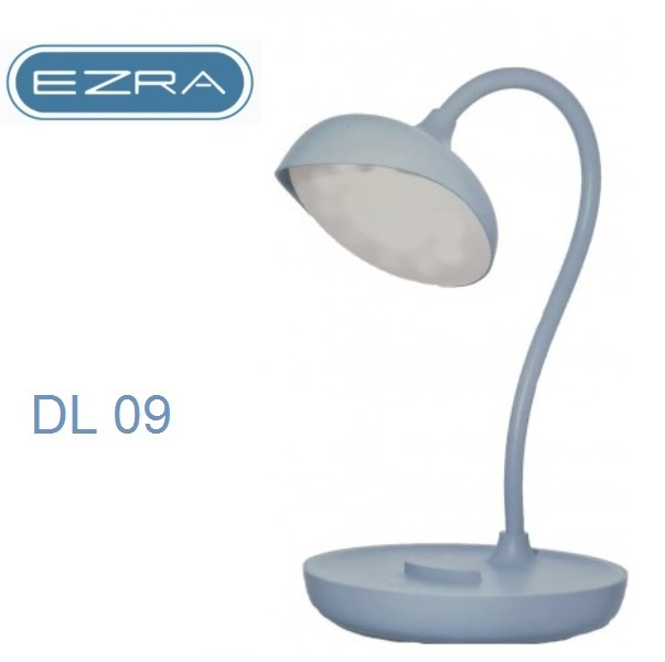 Ezra DL09 Επαναφορτιζόμενο Φωτιστικό Γραφείου LED με Εύκαμπτο Βραχίονα σε Γαλάζιο Χρώμα | Skroutz.gr