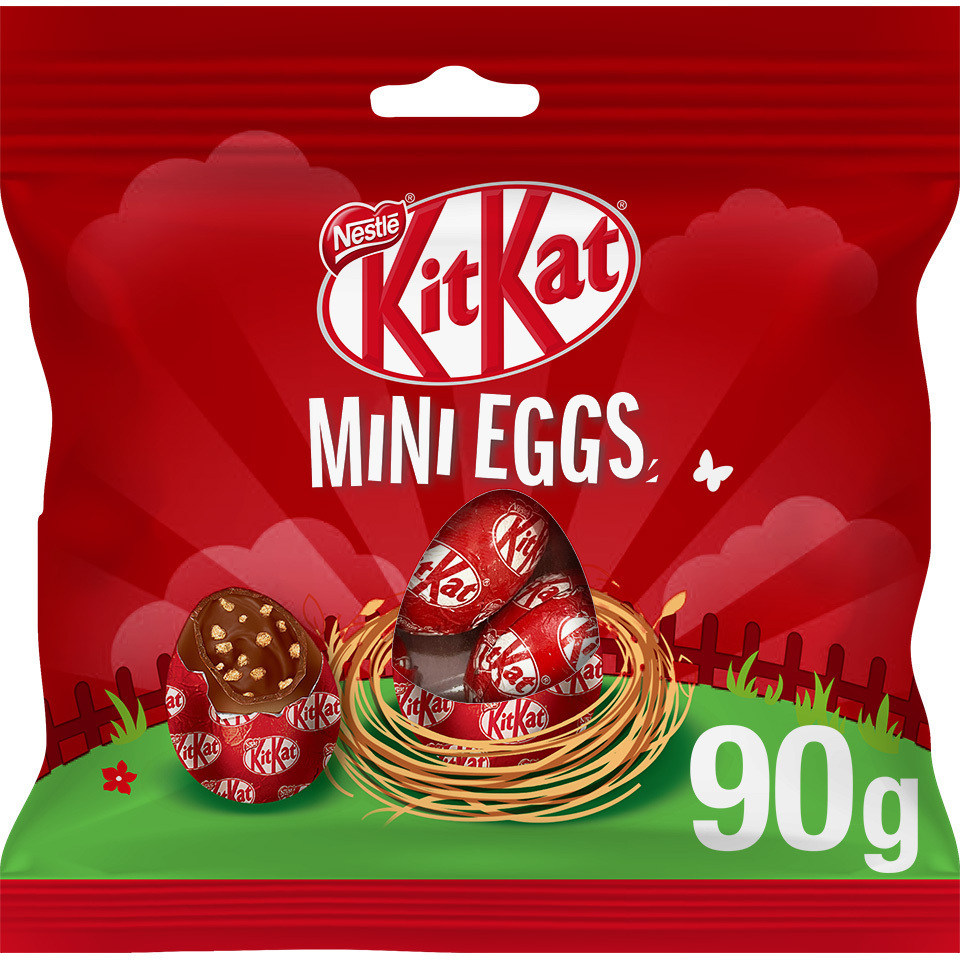 Kit Kat Mini Eggs Πασχαλινό Σοκολατένιο Αυγό Γάλακτος με Κομμάτια ...