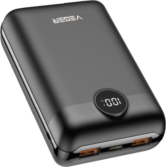 Veger S20 Power Bank 20000mAh 20W με 2 Θύρες USB-A και Θύρα USB-C Power ...