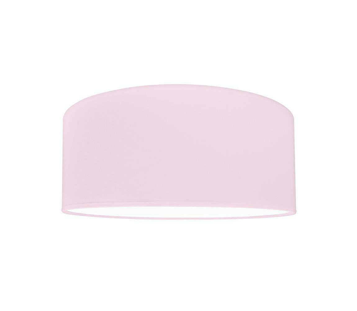 Μοντέρνα Υφασμάτινη Πλαφονιέρα Οροφής με Ντουί E27 σε Ροζ χρώμα 40cm ...