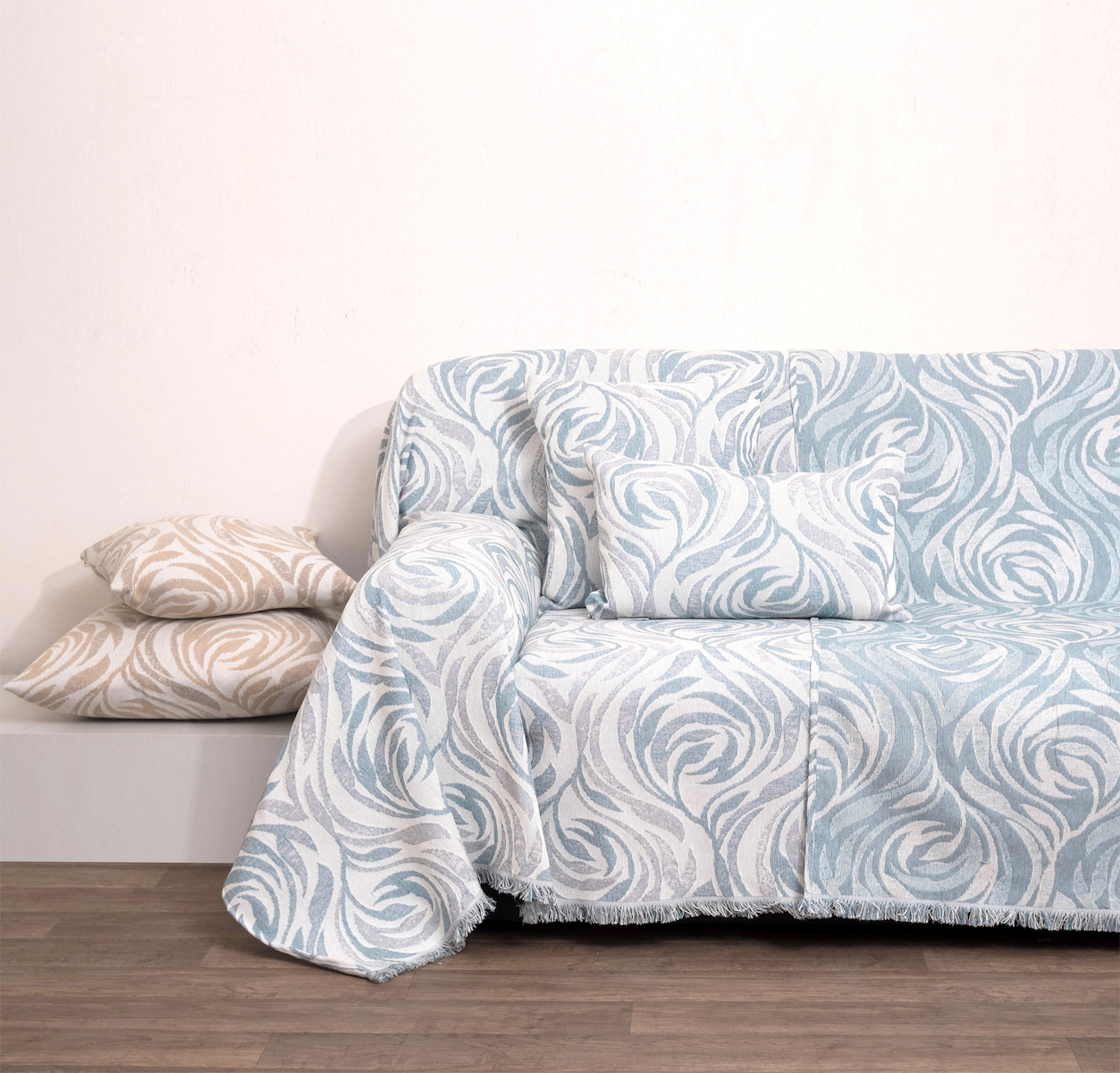 Anna Riska Ριχτάρι Διθέσιου Καναπέ 1566 180x240εκ. Lake Blue | Skroutz.gr