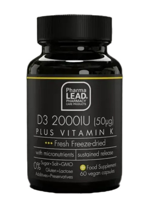 Pharmalead D3 Plus Vitamin K 2000iu 60 κάψουλες | Skroutz.gr