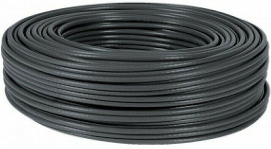 U/UTP Cat.6 Καλώδιο Δικτύου Ethernet χωρίς ακροδέκτες 100m Μαύρο (UTP-6 ...