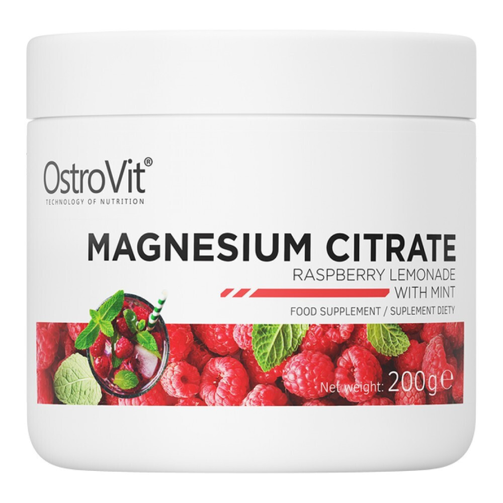 OstroVit Supreme Pure Magnesium Citrate 200gr Raspberry Lemonade ...