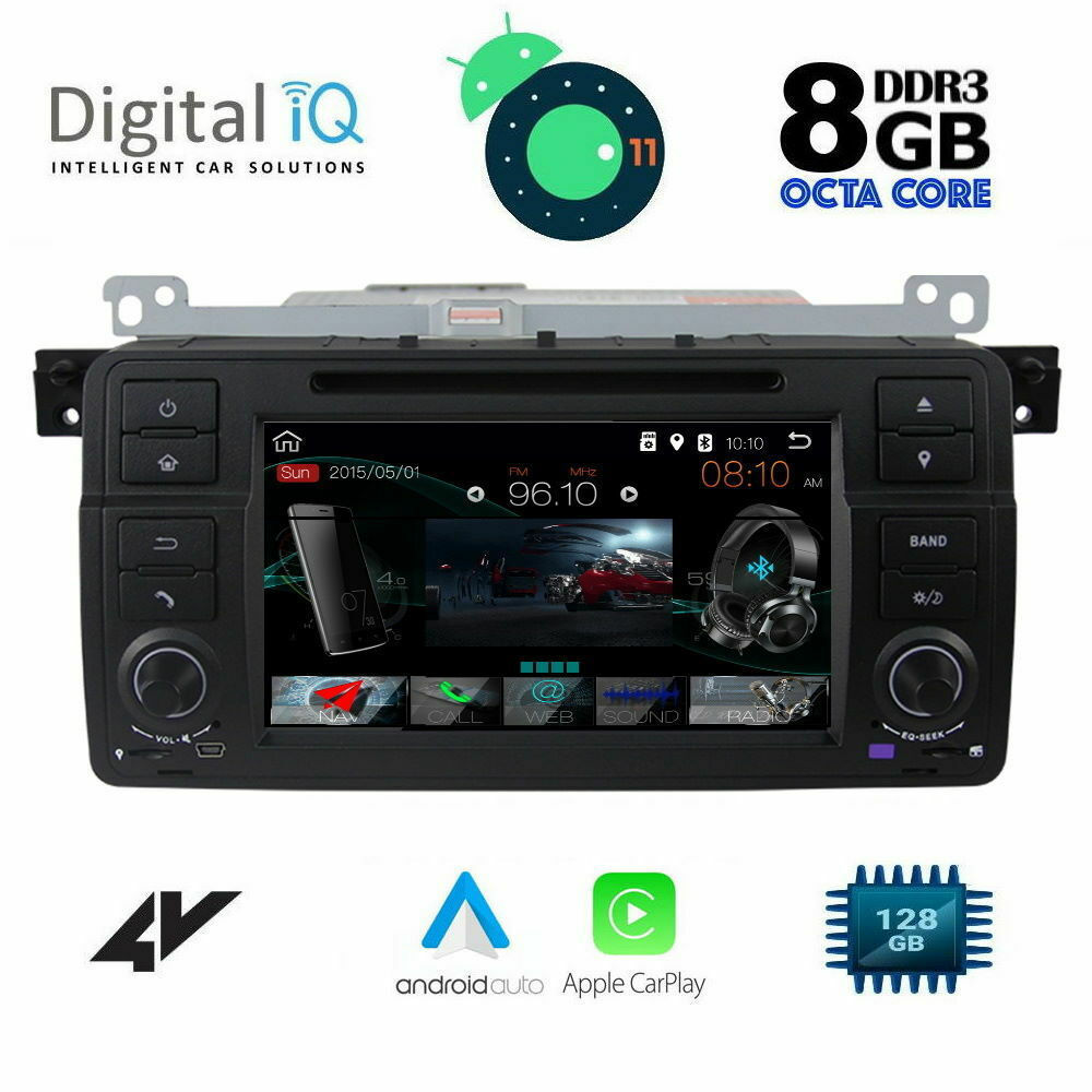 Digital IQ Ηχοσύστημα Αυτοκινήτου για BMW 3 E46 1998-2005 (Bluetooth ...
