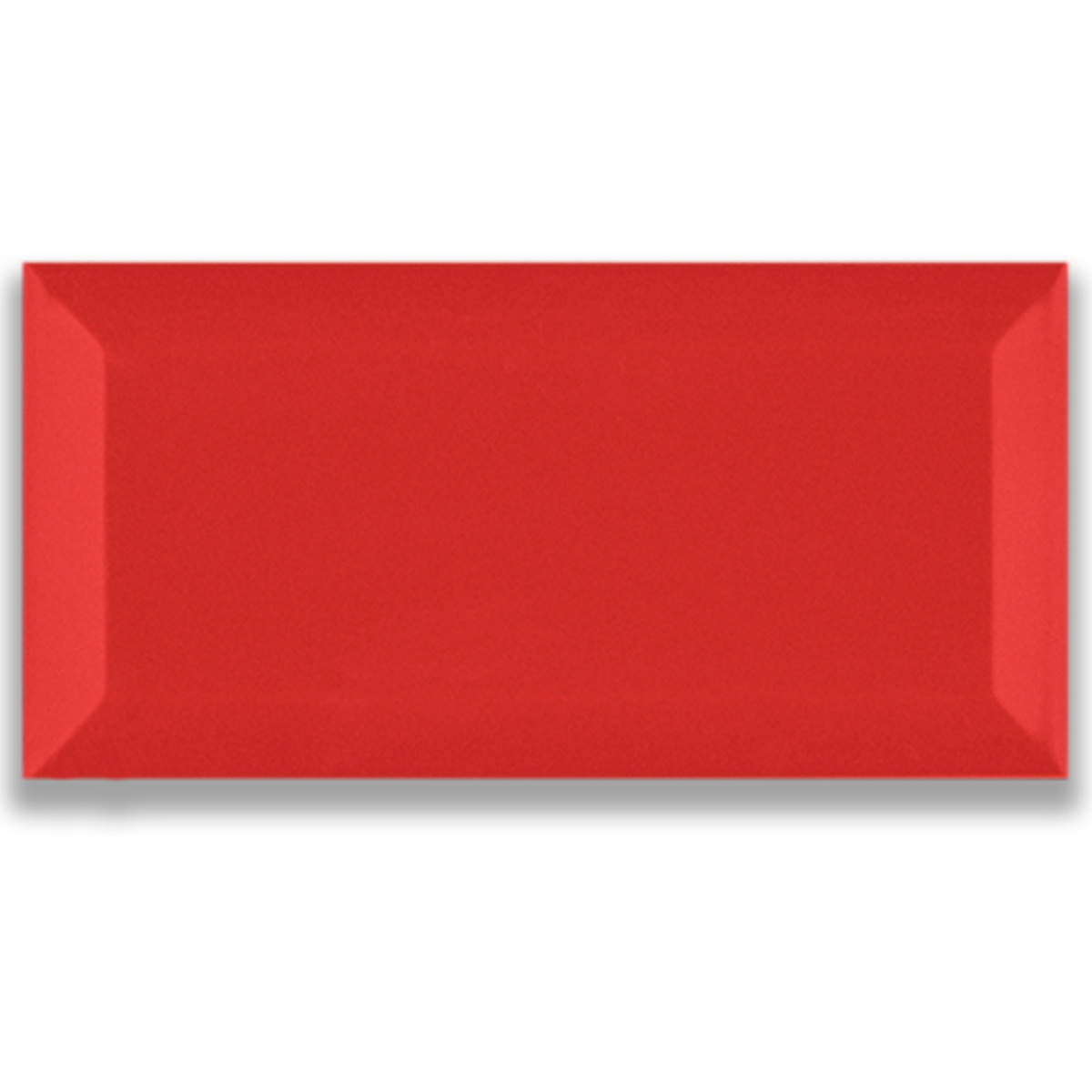 Ravenna Metro Kitchen Wall / Bathroom Gloss Ceramic Tile 20x10cm Red ...