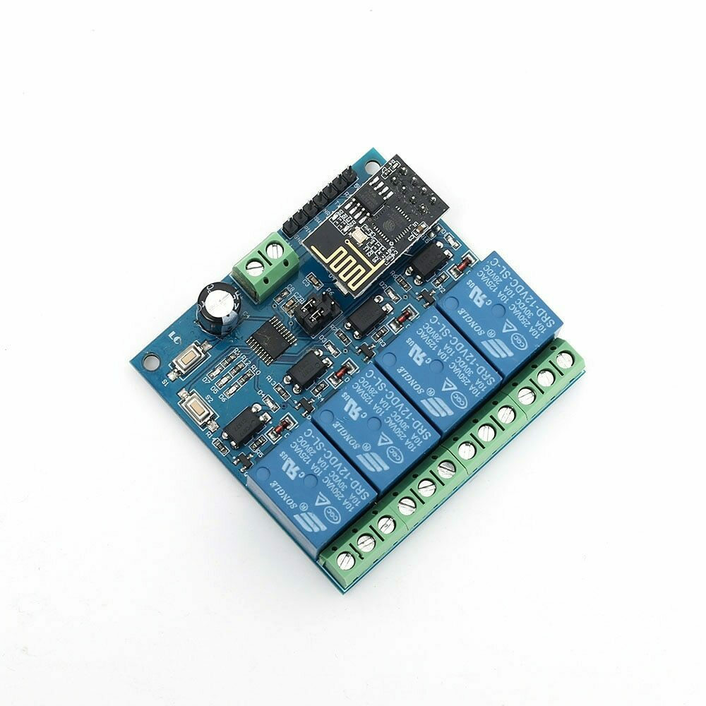 ESP8266 Wifi Relay Module 12V 4 Channel Remote Control Switch app ...