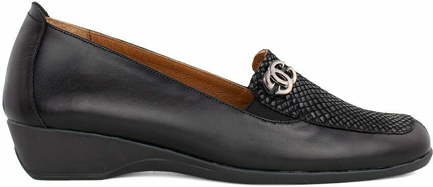 Castor Anatomic 122-11 Δερμάτινα Γυναικεία Loafers σε Μαύρο Χρώμα ...
