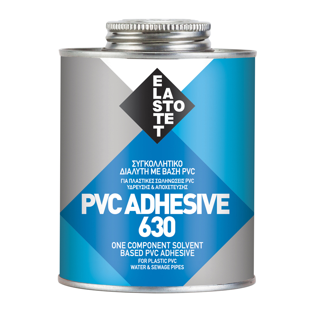 Elastotet PVC Adhesive 630 Κόλλα Πλαστικών Γκρι 500ml | Skroutz.gr