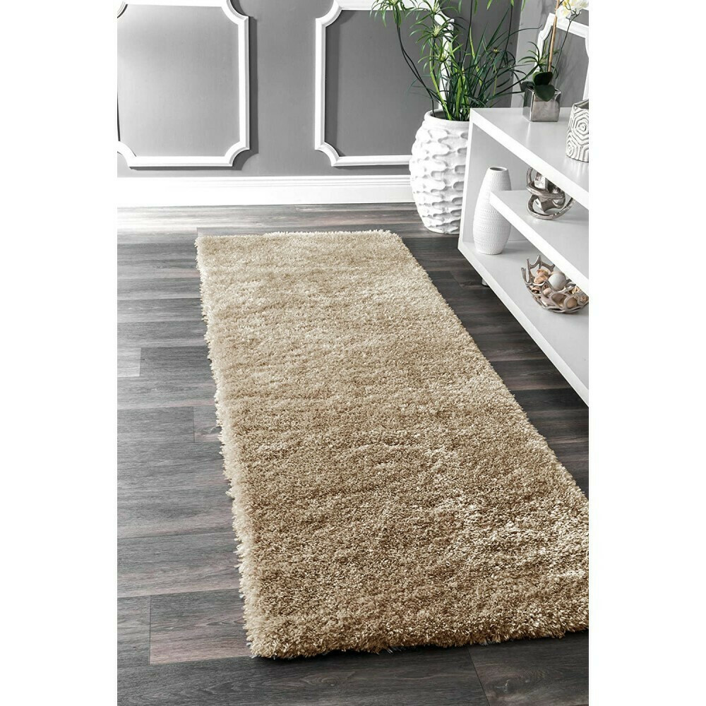 Saray Home Soft Σετ Shaggy Χαλιά Κρεβατοκάμαρας Μπεζ 7771VZ-SET 3τμχ ...