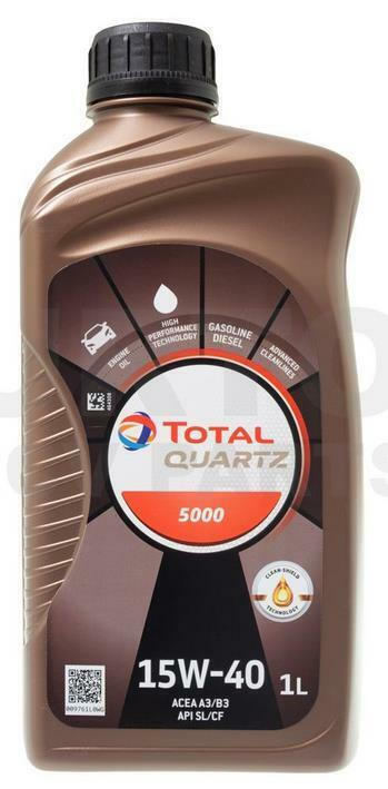 Total Quartz 5000 Συνθετικό Λάδι Αυτοκινήτου 15W-40 1lt | Skroutz.gr