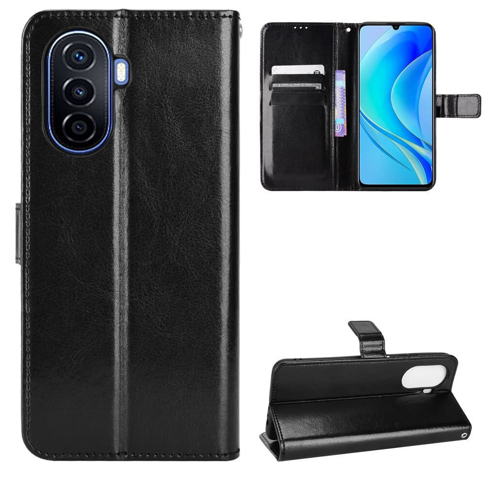 Huawei Nova Y70 Dual SIM - Αναδιπλούμενη δερματίνη Book Case wallet με ...